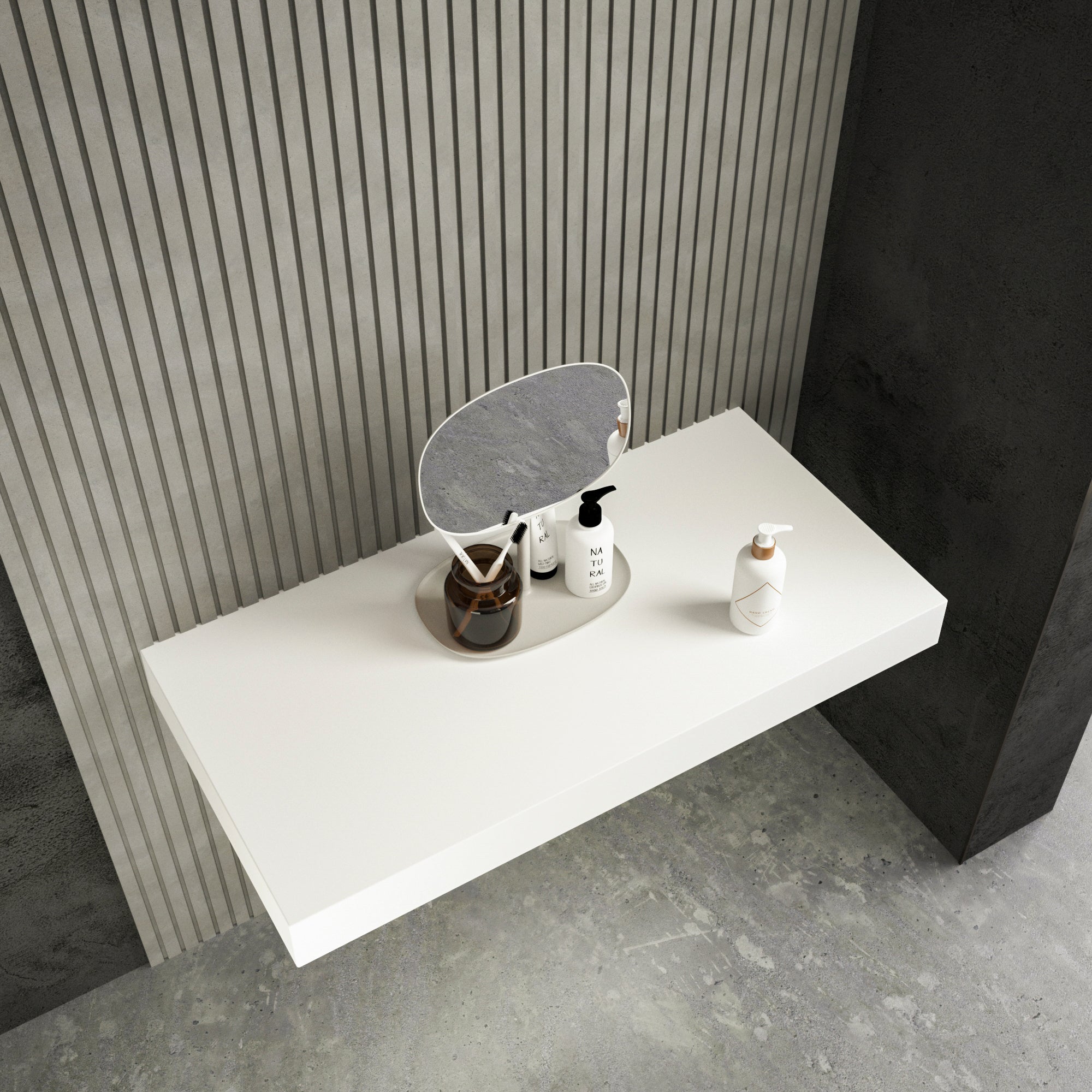 Levantar 36-Inch Stone Bathroom Countertop | Hansel Stone