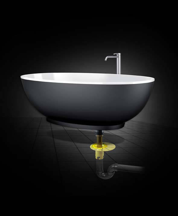 EZ Drop-in Drain for Freestanding Bath – Hansel Stone